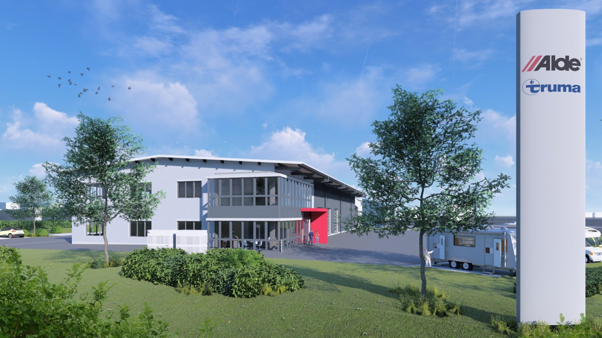 Groundbreaking for ALDE in Euerbach - Alde